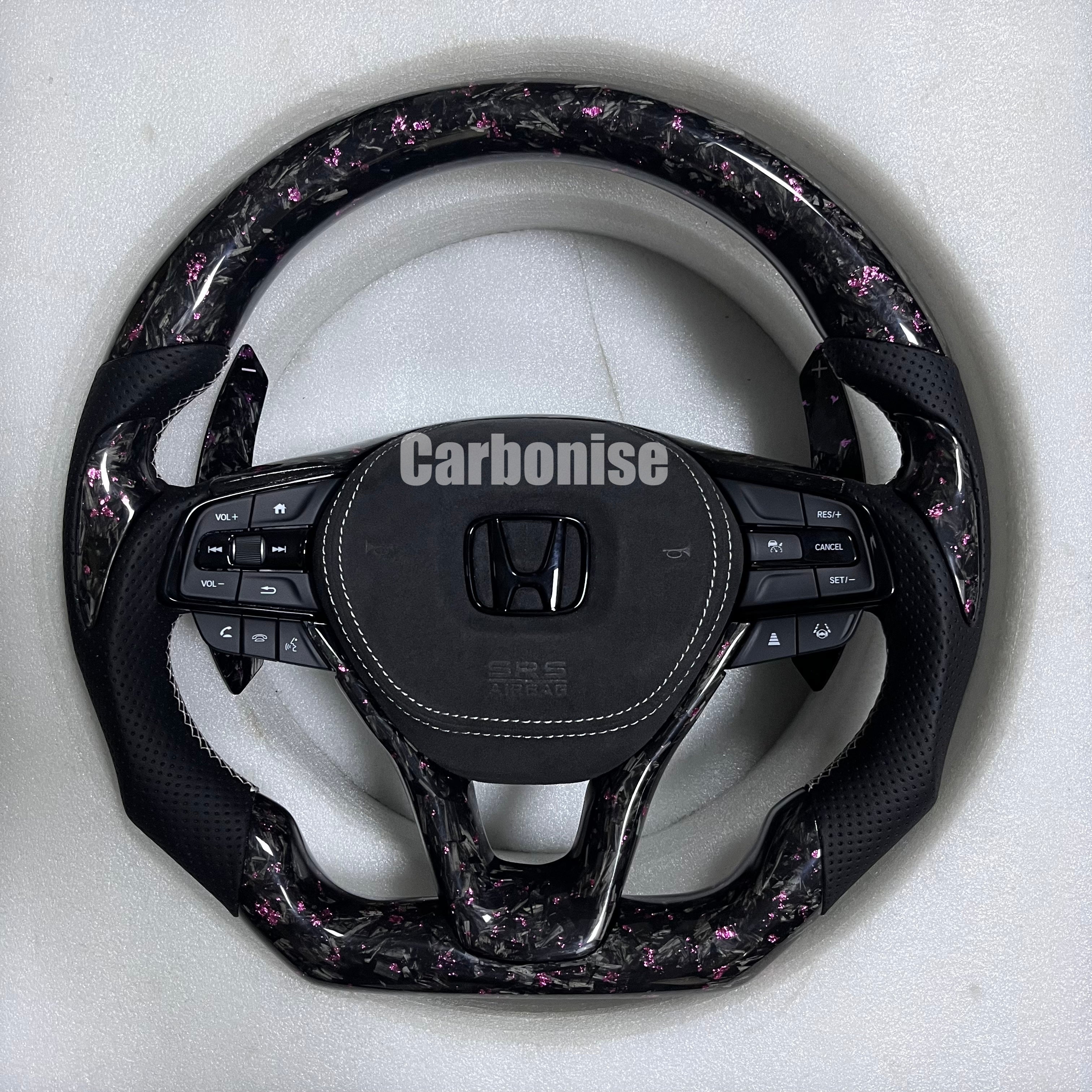 Honda Forged Carbon Steering Wheel | Alcantara | Carbonise – CARBONISE